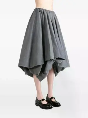 COMME DES GARÇONS TAO Draped Asymmetric Midi Skirt