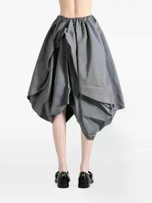 COMME DES GARÇONS TAO Draped Asymmetric Midi Skirt