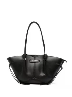 Karl Lagerfeld K/pierced Panelled Drawstring Tote Bag - Black