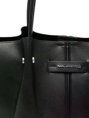 Karl Lagerfeld K/pierced Panelled Drawstring Tote Bag