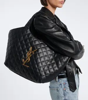 Saint Laurent Icare Medium Quilted Leather Shopper