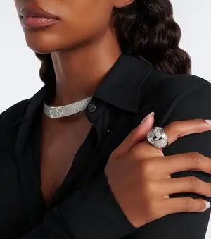 Gucci Interlocking G Embellished Ring