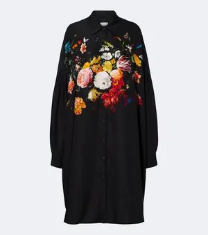 Dries Van Noten Floral Shirt Dress