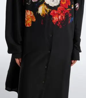Dries Van Noten Floral Shirt Dress