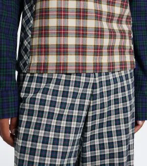 Dries Van Noten Checked Cotton Flannel Top