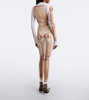JEAN PAUL GAULTIER Trompe L’oil Jersey Catsuit