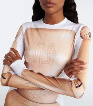 JEAN PAUL GAULTIER Trompe L’oil Jersey Catsuit