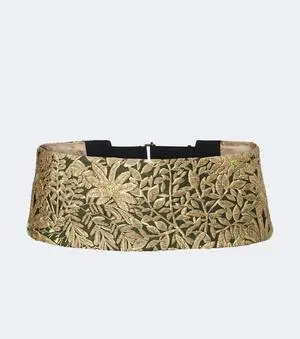 Dries Van Noten Floral Jacquard Belt