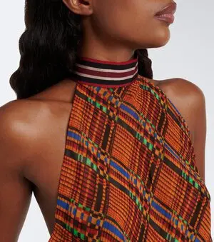 Dries Van Noten Printed Halterneck Top