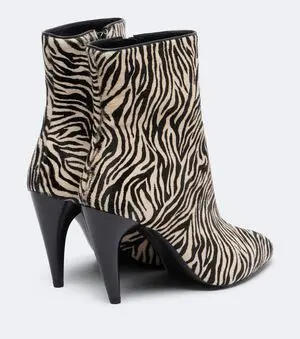 Isabel Marant Étoile Jany Printed Calf Hair Ankle Boots