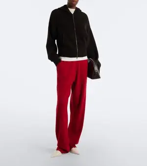 Extreme Cashmere N°320 Rush Cashmere-blend Wide-leg Pants