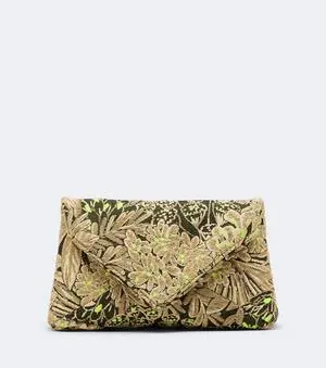 Dries Van Noten Small Floral Jacquard Clutch - Multicoloured