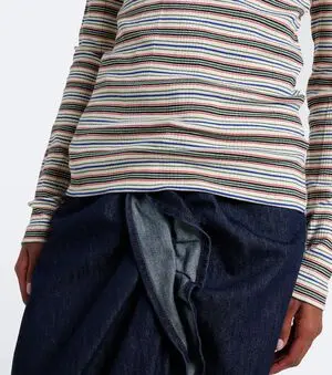 Dries Van Noten Striped Cotton-blend Turtleneck Sweater
