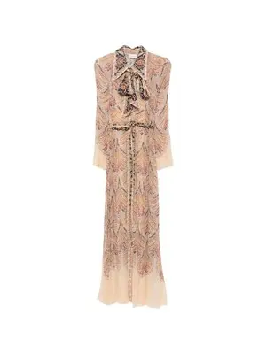 Zimmermann Valiant Long Shirtdress - Pink