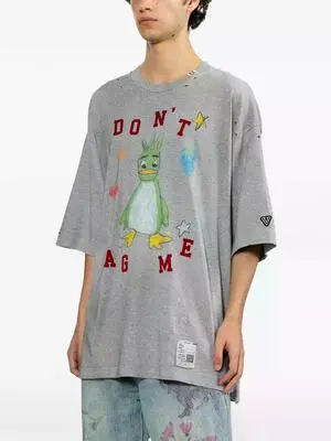 Mihara Yasuhiro Graphic-print Distressed T-shirt