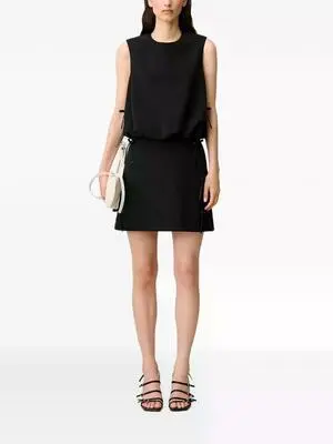 Claudie Pierlot Bow-detail Sleeveless Top - Black