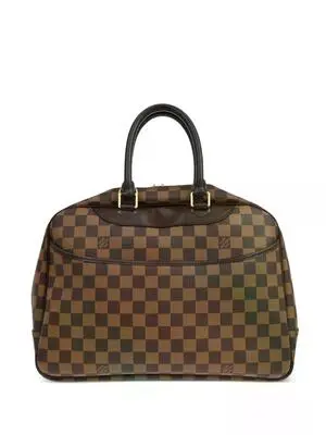 LOUIS VUITTON 2002 Damier Ebene Deauville Satchel Bag