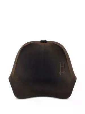 Herno Logo-embroidered Wool Baseball Cap - Brown
