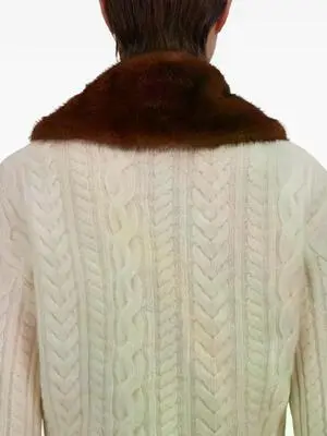Herno Bow-detail Faux-fur Scarf