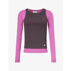 DAMSON MADDER Manon Layered 2 In 1 Cotton And Modal-blend Top - Multi