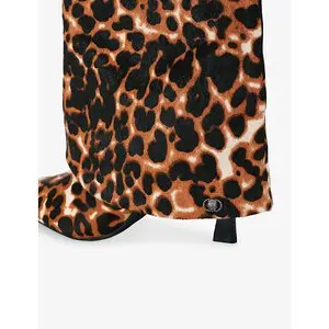 Kurt Geiger Annabel Leopard-print Suede Boots