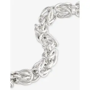 TOTEME Byzantine Collar Rhodium-plated Brass Choker Necklace - Silver
