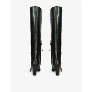 AeydĒ Silva 75 Leather Heeled Knee-high Boots