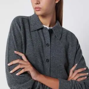 TOTEME Dark Melange Cashmere Cardigan