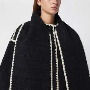 TOTEME Dark Mélange Jacket With Scarf