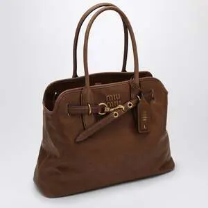 Miu Miu Black Nappa Leather Aventure Bag