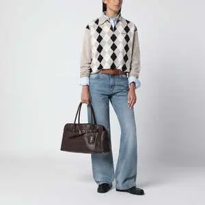Miu Miu Aventure Large Bag In Radica-coloured Nappa Leather