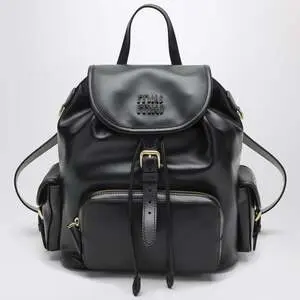 Miu Miu Leather Backpack - Black