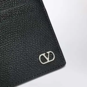 Valentino Garavani Leather Card Holder With Logo