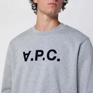 A.p.c. Standard Grand Vpc Cotton Sweatshirt - Grey