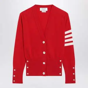 Thom Browne Classic Cashmere Cardigan - Red