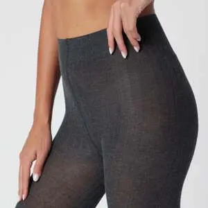 Max Mara Ribbed Tights In Cotton Blend