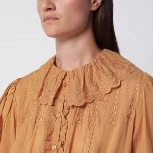 Isabel Marant Étoile Lenora Caramel-colored Cotton Dress