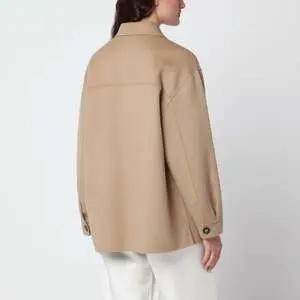 Max Mara Camel Wool Shirt Jacket