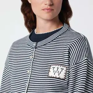Max Mara Cotton Cardigan With Inlays