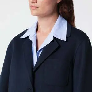 Max Mara Cropped Jacket In Wool-blend Cloth