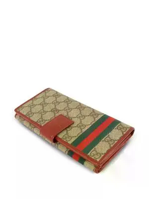 Gucci Gg-supreme Canvas Long Wallet