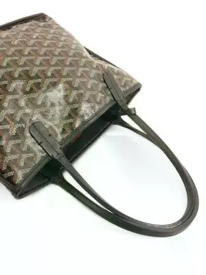 Goyard Mini Anjou Logo-pattern Tote Bag - Black
