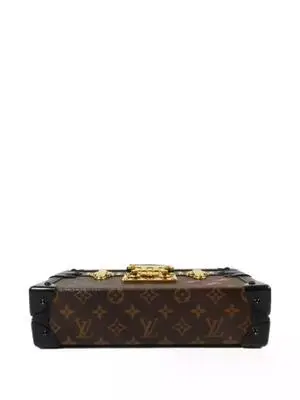 LOUIS VUITTON Petite Malle Monogram Canvas Clutch Bag