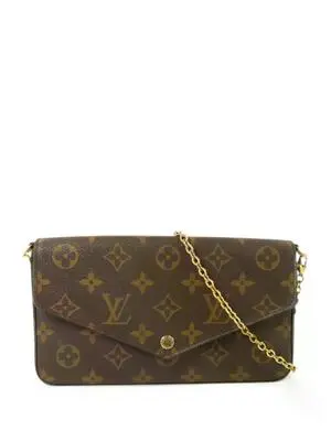 LOUIS VUITTON Felicie Monogram Shoulder Bag - Brown