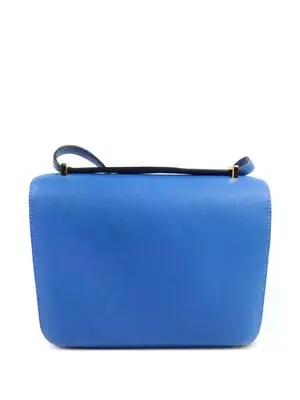 Hermès Constance Evercolor Shoulder Bag - Blue
