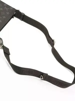 LOUIS VUITTON Gaston Monogram Eclipse Shoulder Bag - Black