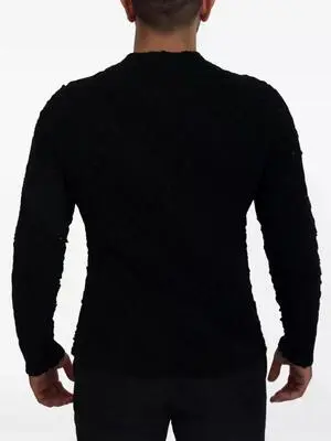 Dolce & Gabbana Distressed Cable-knit Sweater