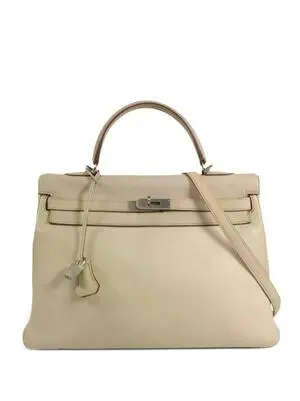 Hermès 35 Kelly Tote Bag Neutrals
