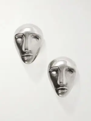 Khaite Visage -tone Earrings - Silver