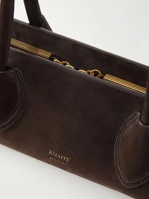 Khaite Donna Suede Shoulder Bag